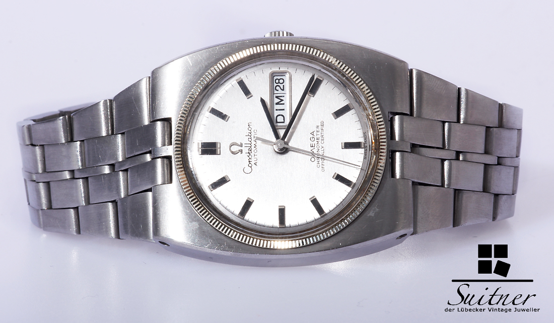 70er Jahre Vintage Omega Constellation Automatic Day Date Chronometer selten Juwelier Archiv der Lubecker Vintage Juwelier Dennis Suitner e.K