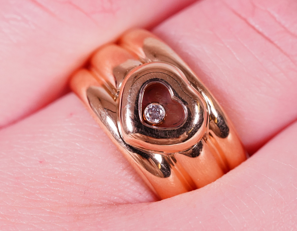 Chopard happy diamond heart ring store
